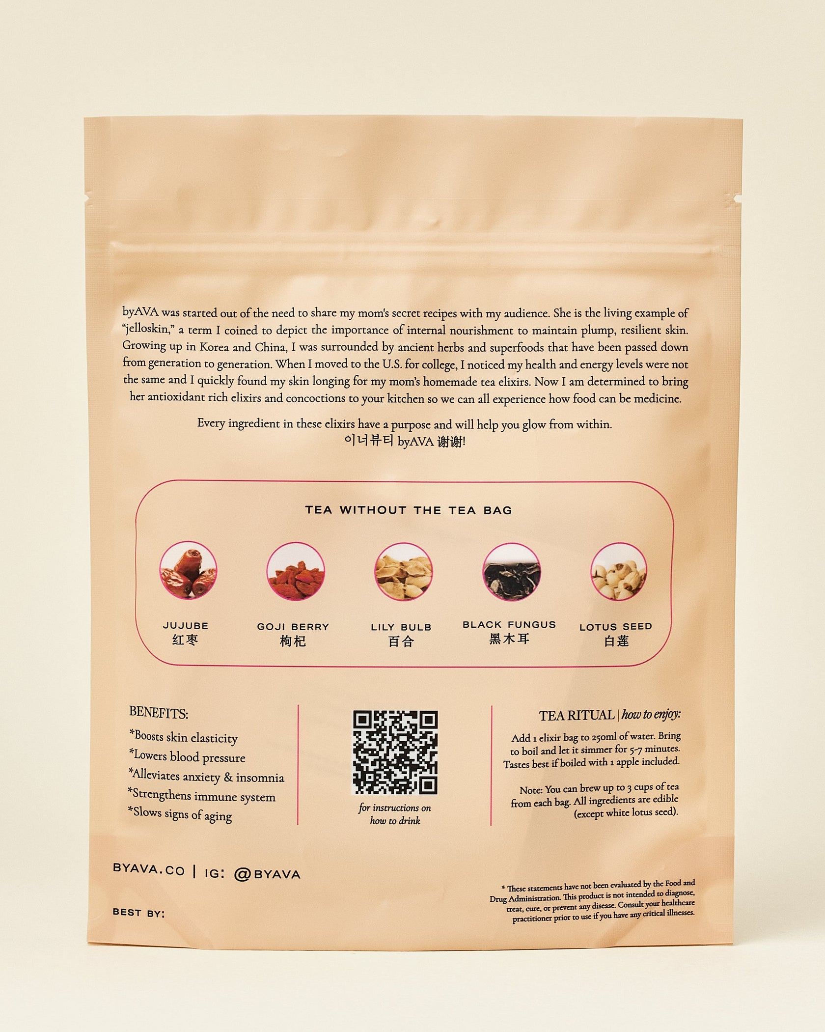 Snow Mushroom Resilient Skin Elixir Soup – byAVA